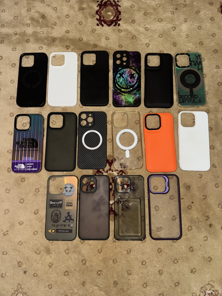 Продам Б/У чехлы на Айфон 14 про макс iphone 14 pro max (16 штук)