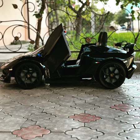 Лицензионный и двухместный Lamborghini детская машина электромобиль