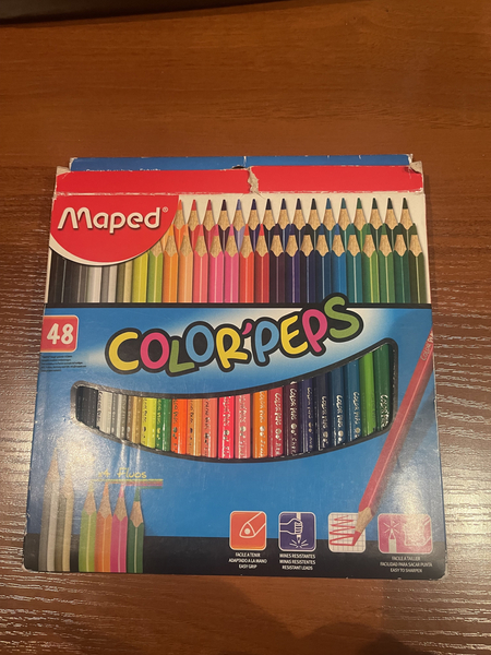 maped цветные карандаши 48 цветов