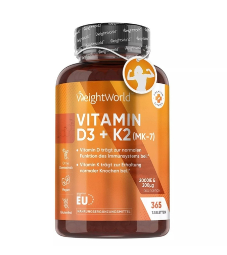 Vitamin D3-2000 IE + K2-200 µg Витамин Д3 + К2 Германия