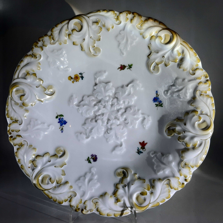 Meissen тарелка 27см ажурная состояние ЛЮКС блюдо
