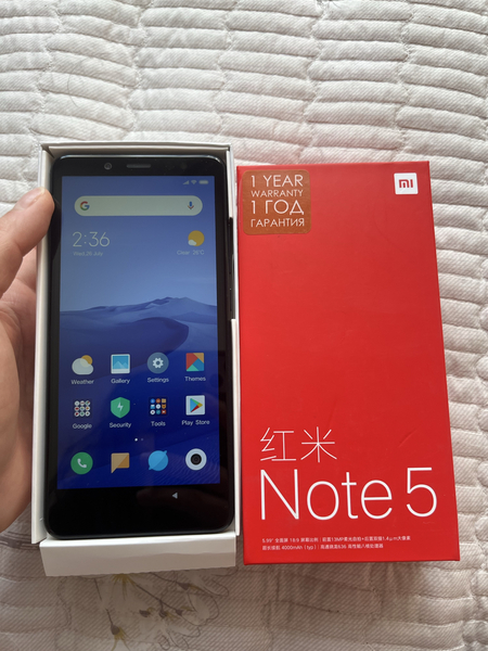 Продаю телефон Xiaomi note 5 б/у в хорошем состоянии