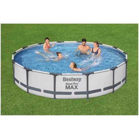 Бассейн Bestway 56595 каркасный круглый 427 х 84 см +фильтрующий насос