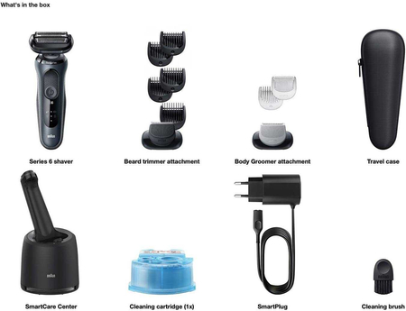 Braun Series 6 60-N7650CC Электробритва для сухого и влажного бритья