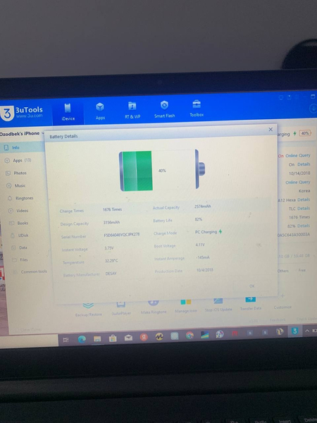 iphone xs max 82% 64gb