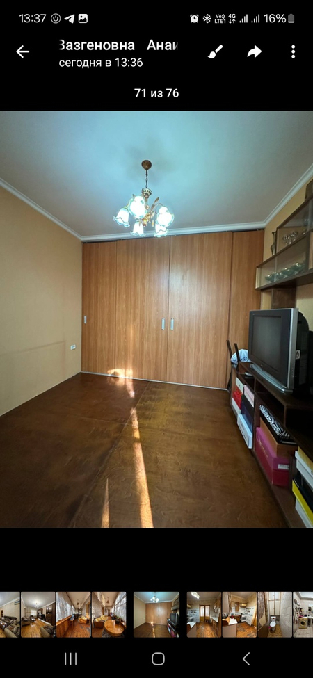 Срочно!Продается квартира Чиланзар,квартал1 . 3/1/4.2 подвала. 80м/кв.