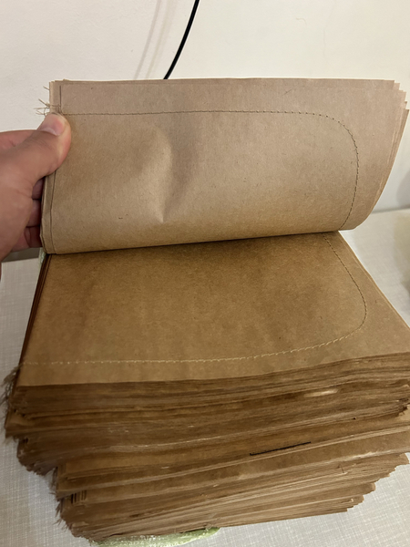 Крафт пакеты бумажные без ручек qogoz  kraft paketkar