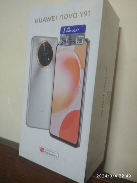HUAWEI NOVA Y91 KAFOLATI BILAN maza qilb ishlatadigan yangi telefon