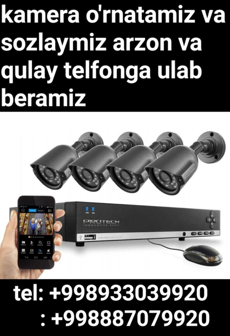 kamera ustasi o`rnatish