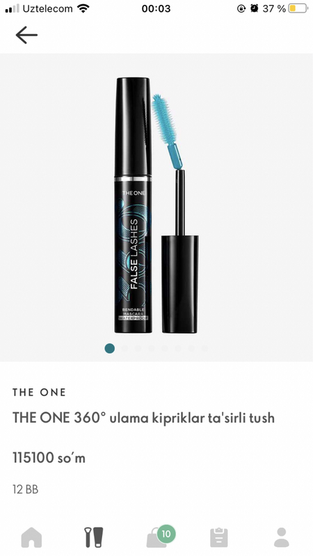 THE ONE 360° ulama kipriklar ta'sirli suvga chidamli kiprik tushi