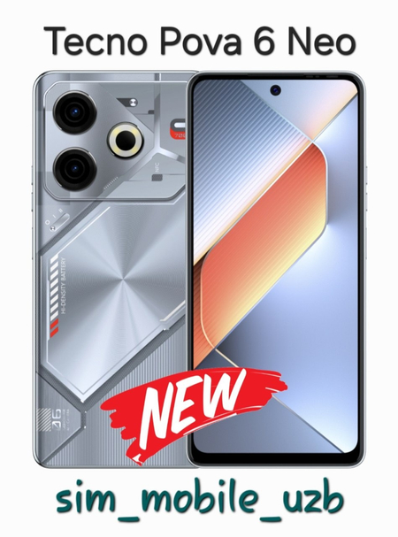 Tecno Pova 6 Neo 2024 New Super Skidka+Garantiya+Dastavka