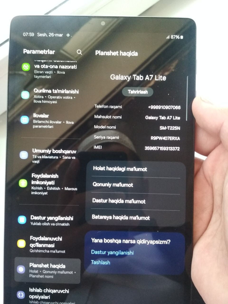 Samsung Tab A7 Lite