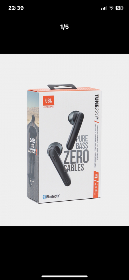 Наушники беспроводные JBL Tune 220 TWS White