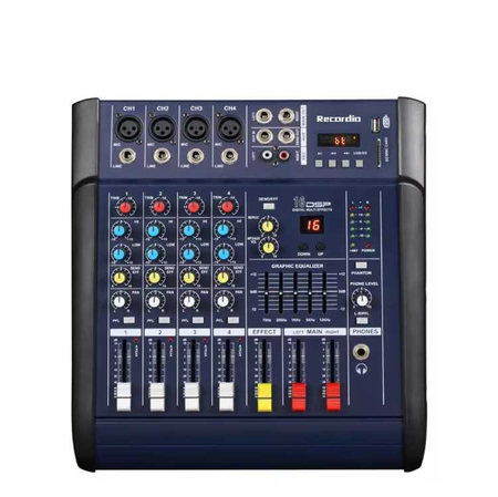 микшер Recordio GAX-402D усилитель на 400W