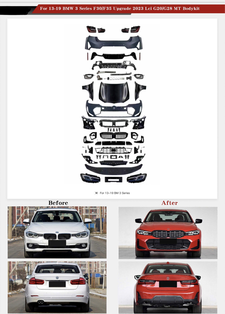 BMW 3-series G20 G28. F30 F35. E92