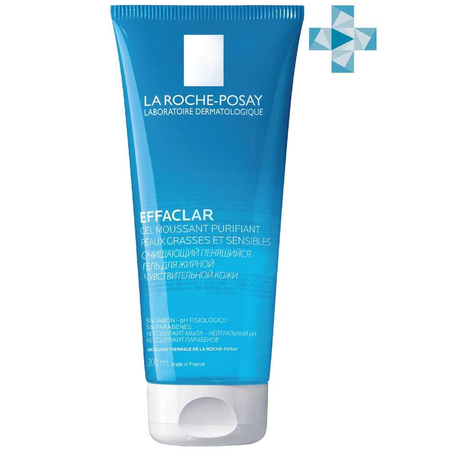 LA ROCHE POSAY  EFFACLAR Gel Moussant Purifiant 200мл  у нас Cкидки