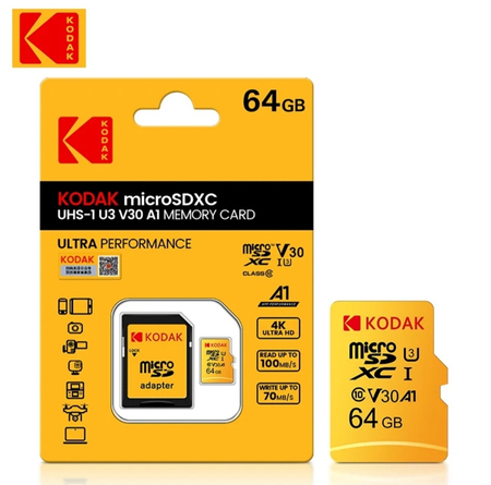 Micro SD - Samsung, SanDisk, Kodak (64GB) сотилади