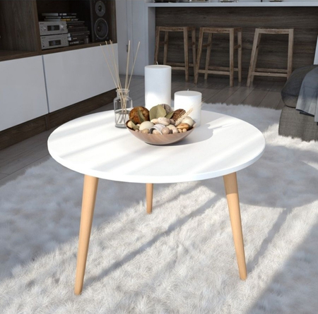 Журнальный столик круглый лофт гостиной спальни eames кухня loft IKEA