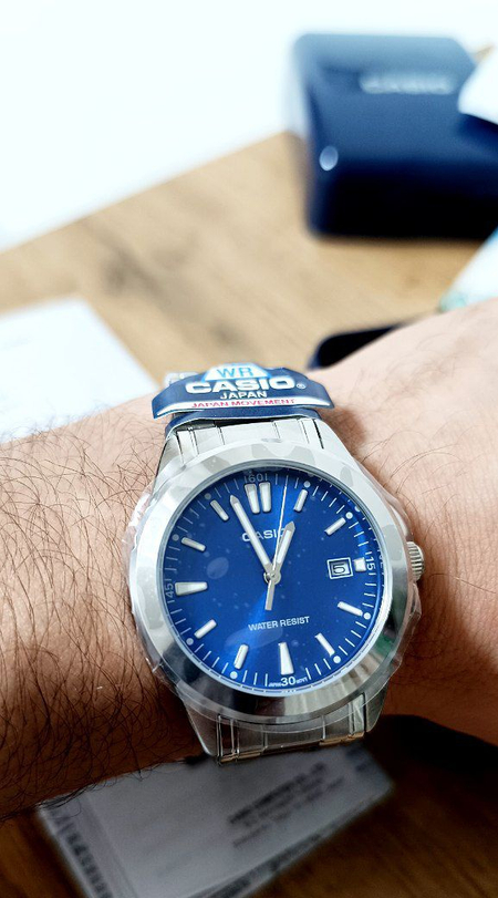 Мужские японские часы Casio Collection MTP-1215A-2A2 с гарантией