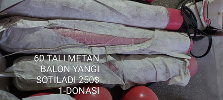 Metan balon sotiladi, xolati yangi