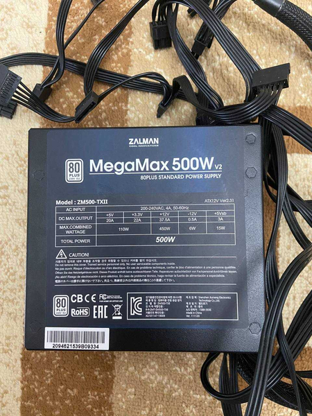 Блок питания MegaMax 500W ZM500-TXII(V2)