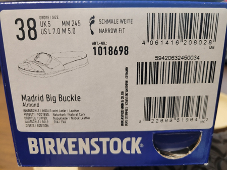 Birkenstock madrid 38