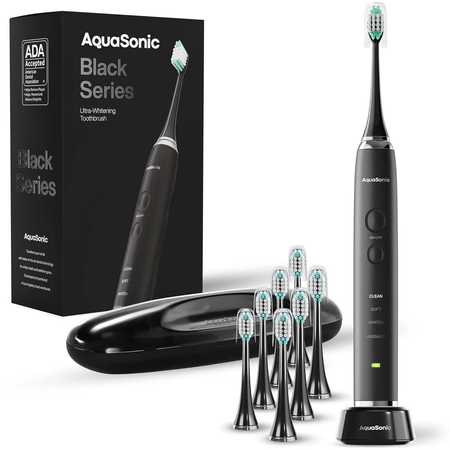 AquaSonic Black Ультра отбеливающая зубная щетка