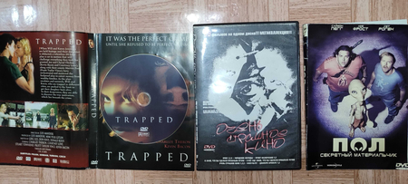 DVD фильмы в отличном качестве,один фильм на одном диске.