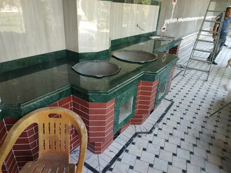 Летние кухни, тандыр,камины и водопады