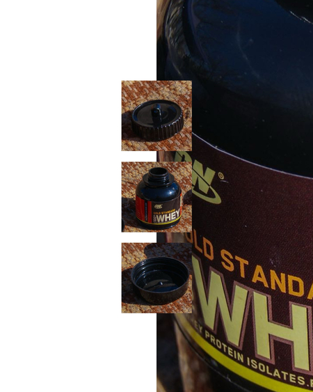 Мини банка whey для протеина. Портативный контейнер.
