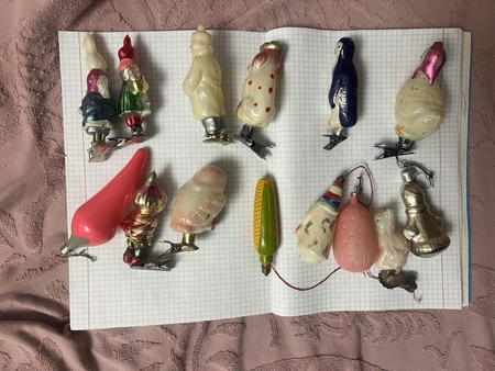 Елочный игрушки старинные
