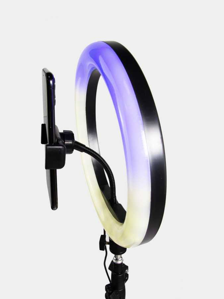 Селфи лампа кольцевая RGB, LED+Штатив в подарок