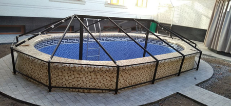 Банер баннер бассен тент baner banner bassen tent установка киламиз