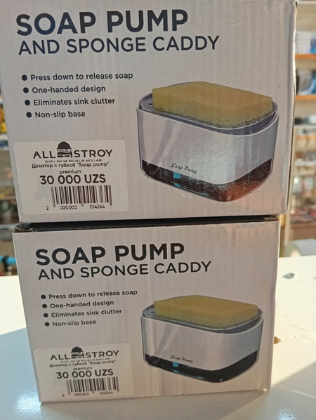 Дозатор с губкой Soap pump premium