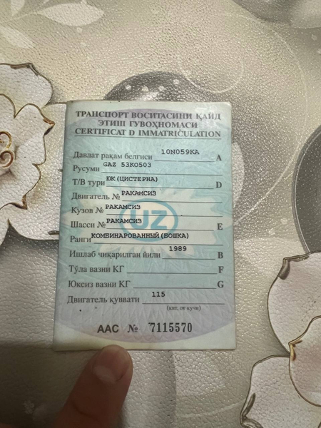 ГАЗ 53, Гавнавоз, холати яхши краскадан чикган