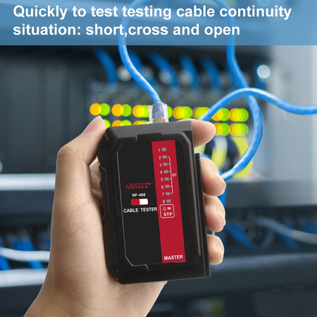 Тестер сетевого кабеля Noyafa NF-466, Lan tester, Ethernet, RG-45