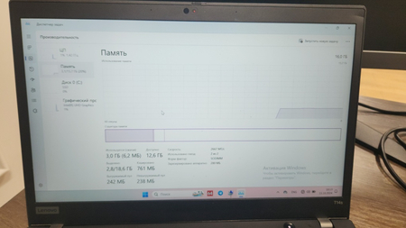 Thinkpad T14s i5 10th gen, 16GB RAM, 256GB SSD
