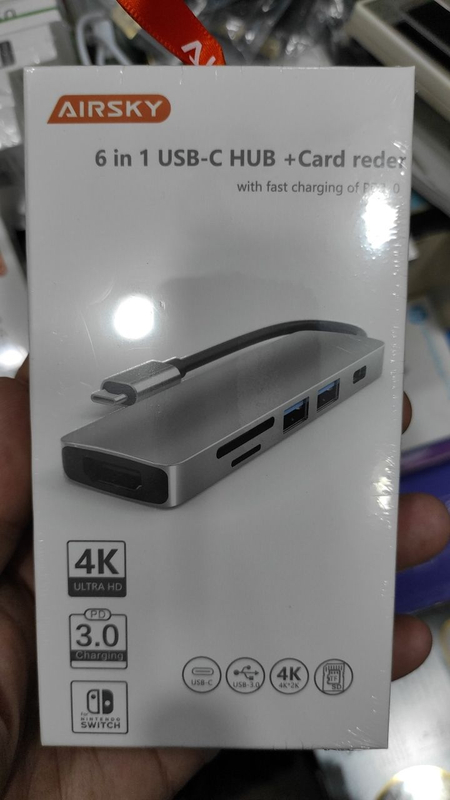 Скидка ! 5× 1  Type c > hdmi /  / 2× usb , переходник, Lan ,macbook