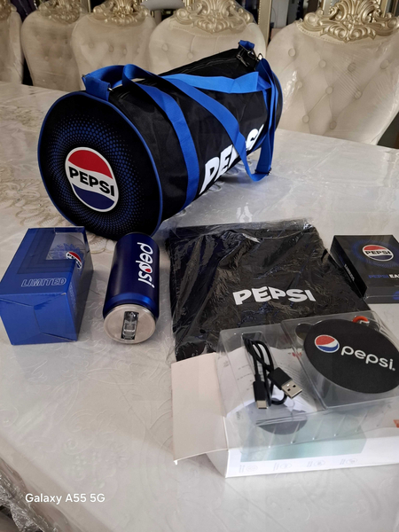 Sumka futbolka pepsi to'plami 7 tasi birga