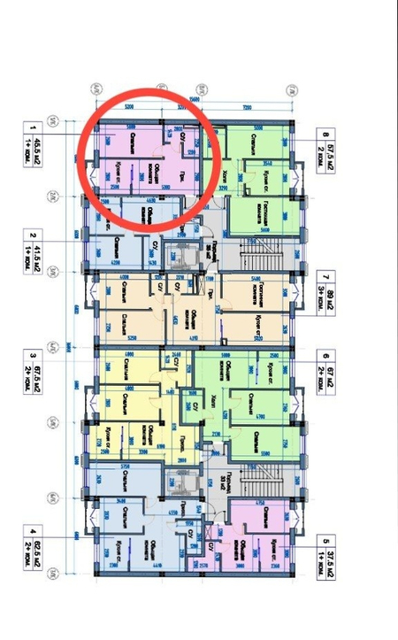 1+1 xonali kvartira Florya Residense
