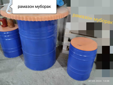 Bochka bor 200 litrlik rastvaritel moy lak hammasidan