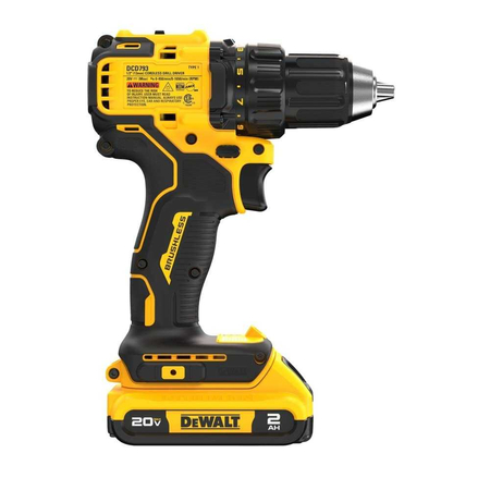 Dewalt Шруповерт  20V MAX DCD793D1  Бесщеточная аккумуляторная дрель
