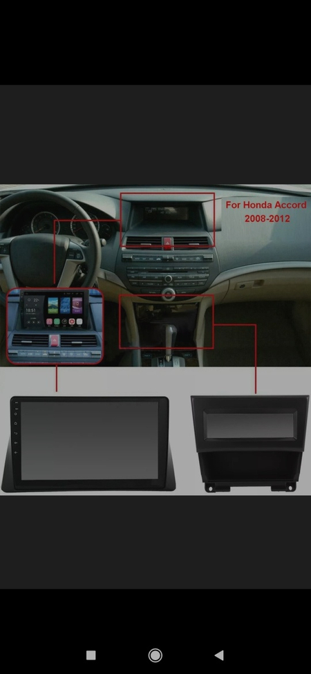 Honda accord 08-12 андроид  магнитола  2gb/32gb