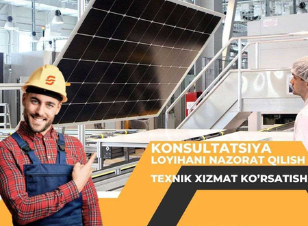 Quyosh panelari/Butun o'zbekiston bo'ylab xizmat mavjud/25 yil kafolat