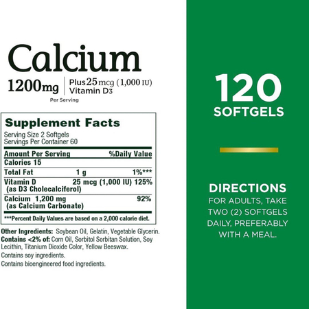 Natures Bounty Calcium 1200mg