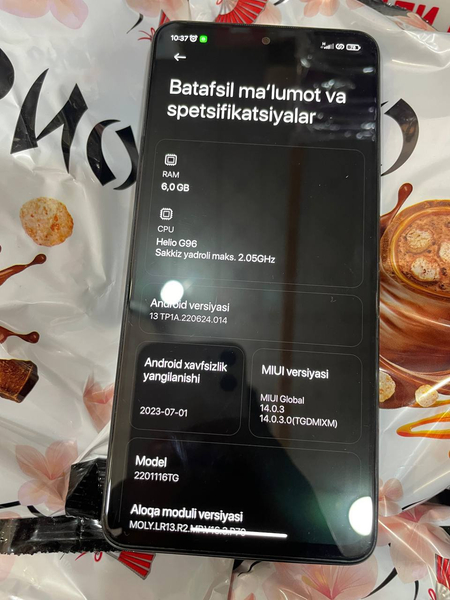 Redmi Note 11 PRO garantiyasi bor