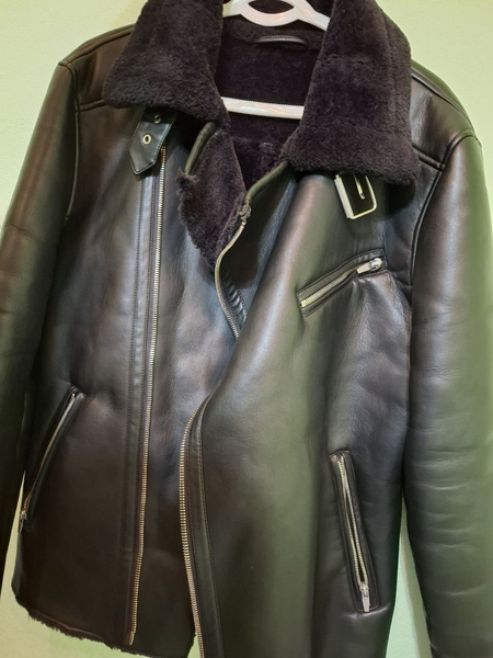Куртка кожаная Zara Man размер L