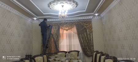 Parda yuvish, Parda tikish, Adyol yuvish, Gilam, Matras, Mebil yuvish