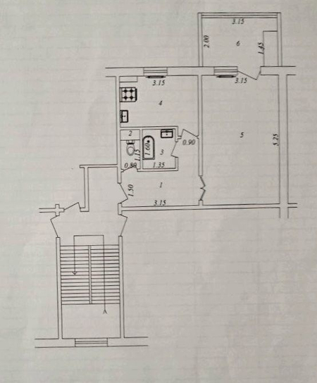 В Продаже Квартира 1в2 Переделанная 42 кв.м