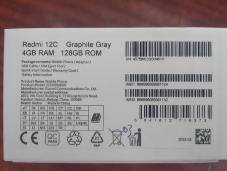 Redmi 12c 128tali